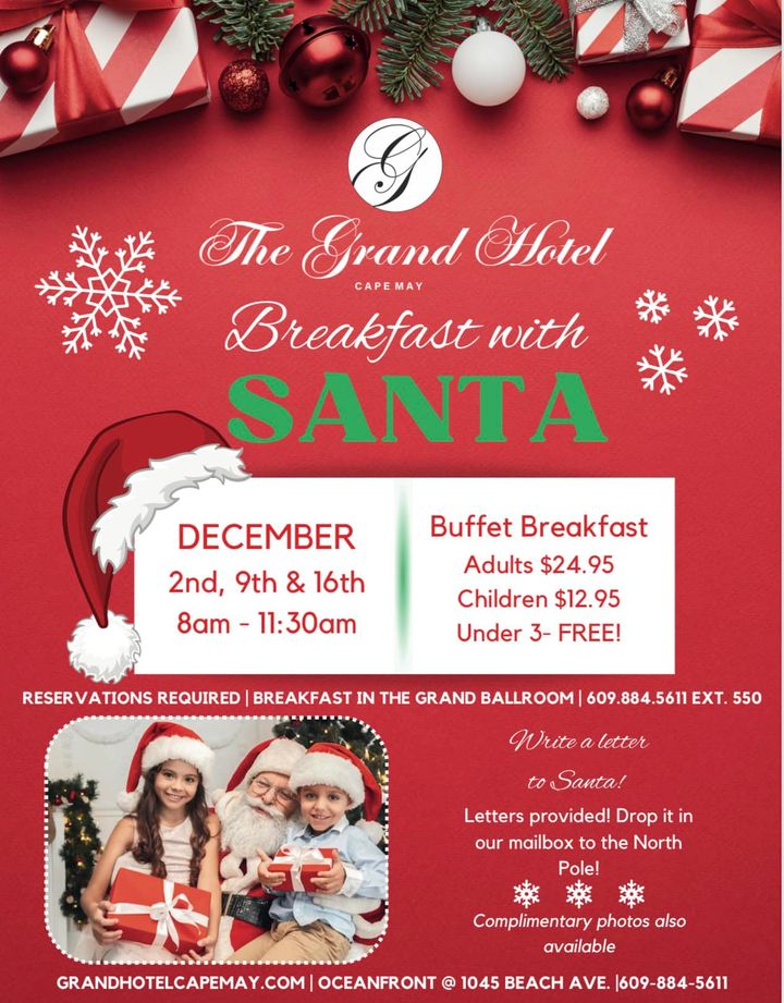 Breakfast With Santa In The Grand Ballroom In The Grand Hotel Of Cape